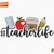Teacher Embroidery Design, Back to School Machine Embroidery Files ...