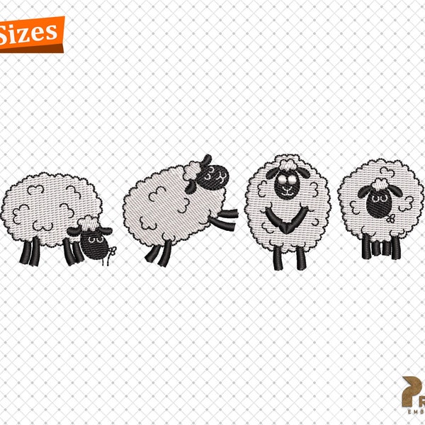 Sheep Embroidery - Etsy