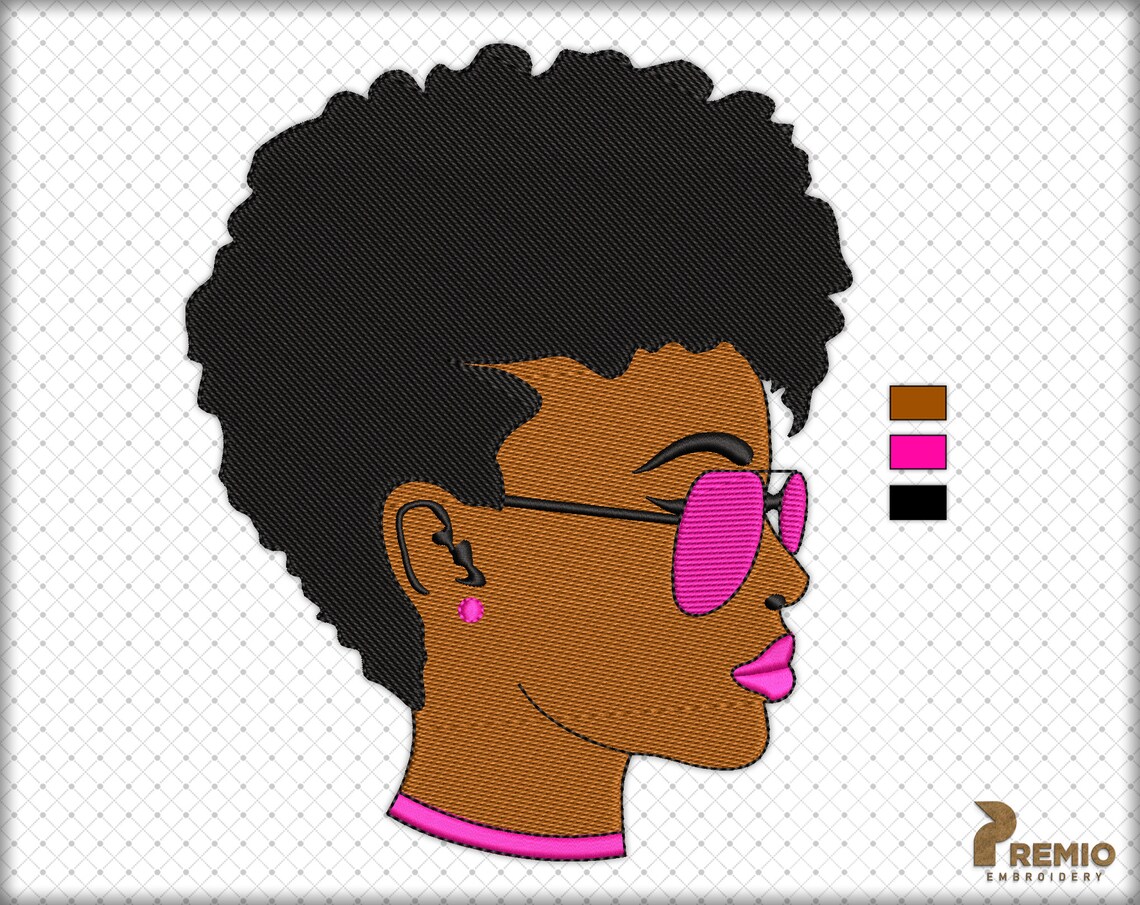 Black Woman Embroidery Design Afro Woman Embroidery Design - Etsy Canada