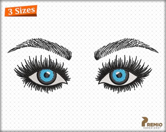 Eyes Embroidery Design Eyes Machine Embroidery Design Women | Etsy