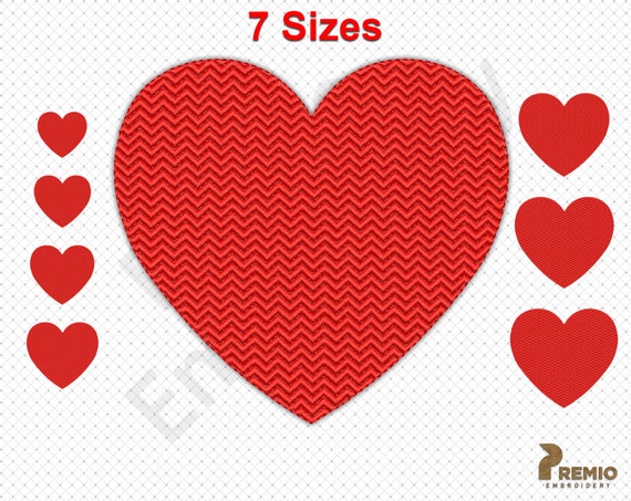 Heart Embroidery Designs Embroidery Hearts Machine Designs | Etsy