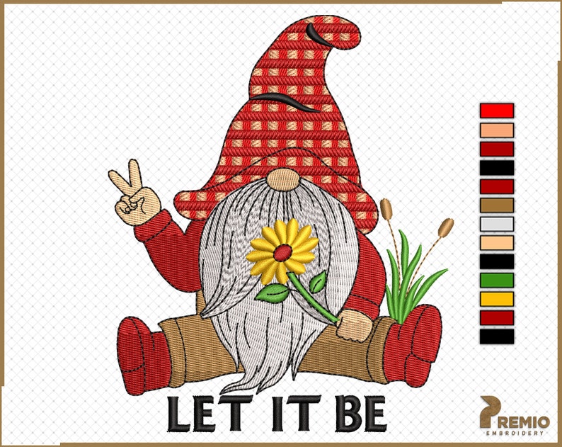 Gnome Embroidery Designs, Gnome Embroidery Patterns, Gnome Machine ...