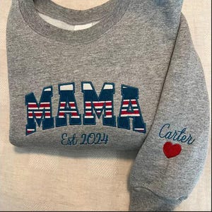 MAMA Applique Embroidery Design, Ribbon Mama Arched Applique Embroidery ...