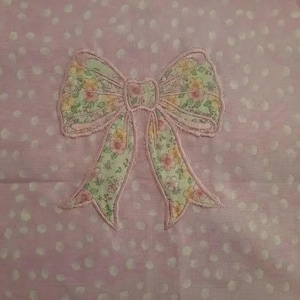 Bow Applique Embroidery Files, Side Bow Ribbon Machine Embroidery ...