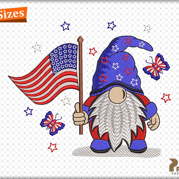Patriotic Gnome - Etsy