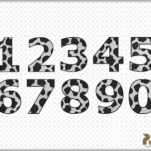 Cow Print Embroidery, Number Applique Machine Embroidery Designs ...