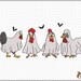 Ghost Chicken Embroidery Design, Halloween Ghost Turkey Embroidery ...