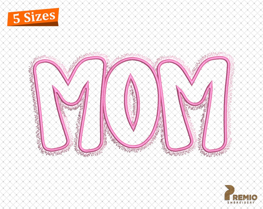 Mama Applique Embroidery Design, Mom Mother’s Day Machine Embroidery ...