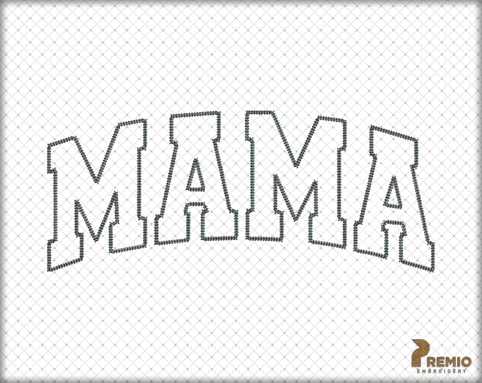 MAMA Applique Embroidery Design, Mama Curved Embroidery Files, Mother's ...