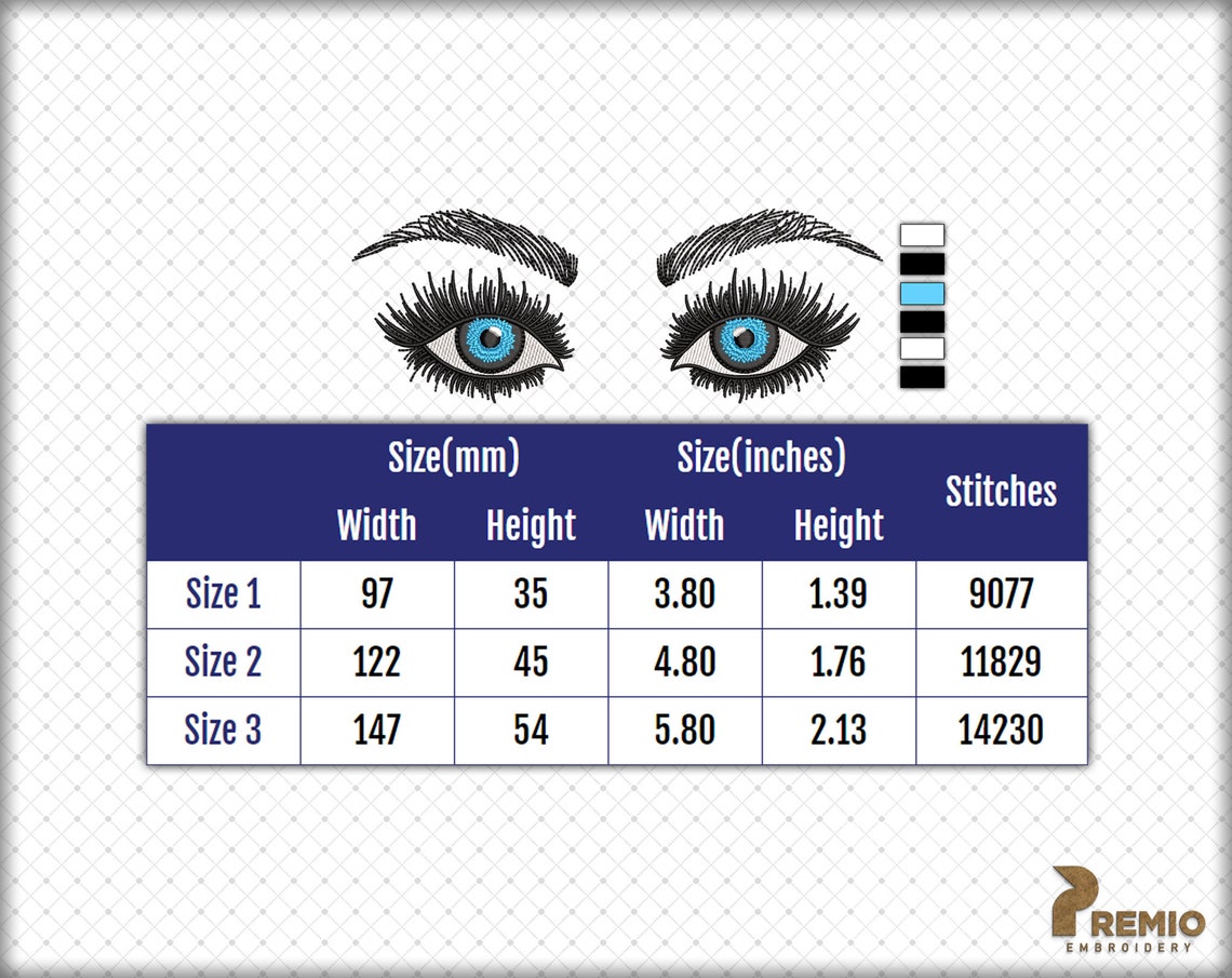 Eyes Embroidery Design, Eyes Machine Embroidery Design, Women Winked ...