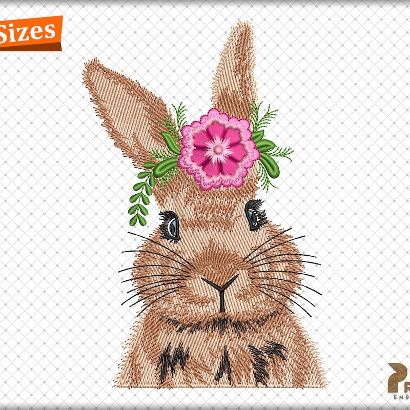 Bunny Embroidery - Etsy