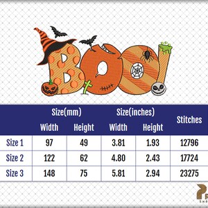 Halloween Embroidery Design, Spider, Bat, BOO, Witch Hat, Pumpkin ...