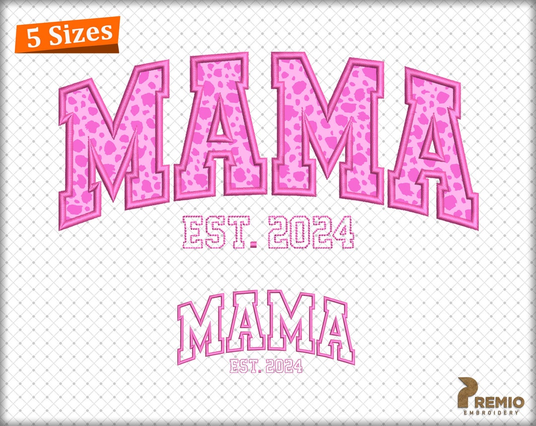 Mama Applique Embroidery Design, Mother's Day Embroidery Design, Mama ...