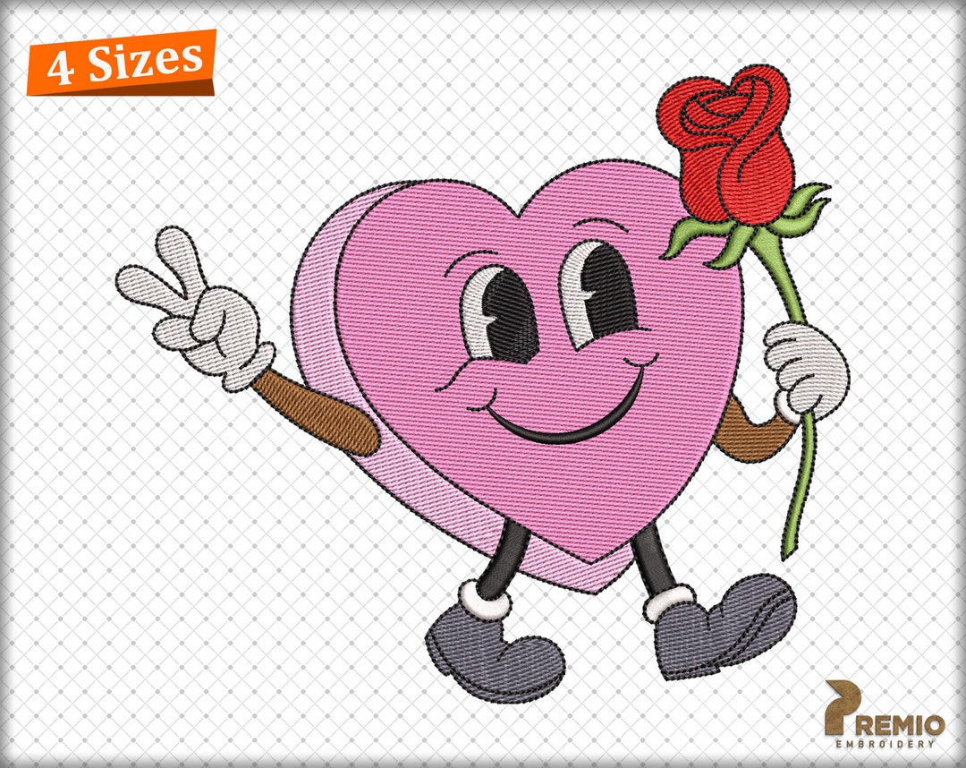 Heart Embroidery Designs, Valentines Heart Machine Embroidery Files ...