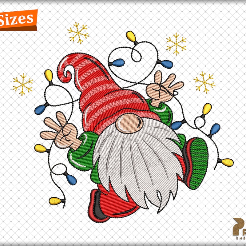 Gnome Embroidery - Etsy