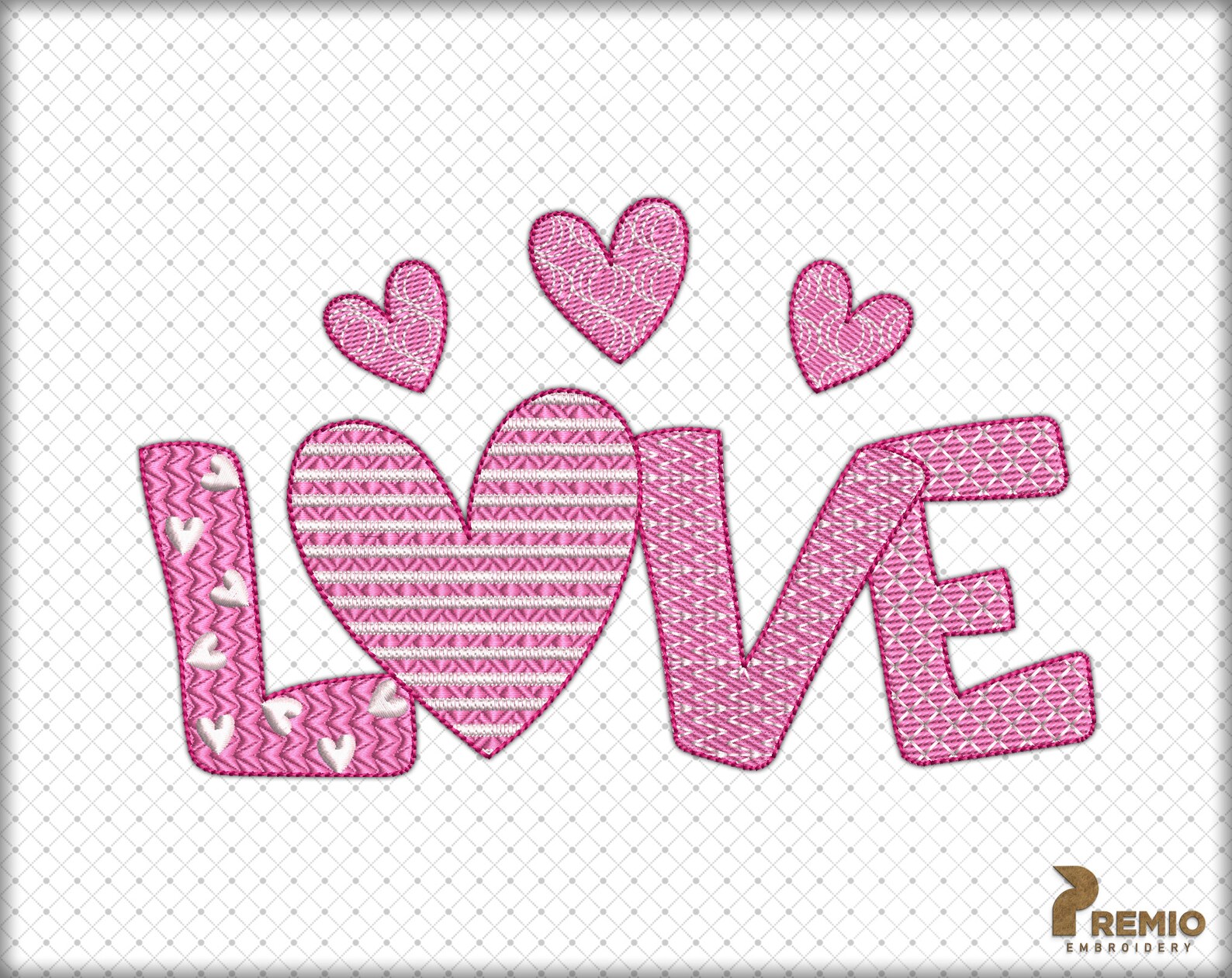 Love Embroidery Design, Valentine's Day Embroidery File, Love Heart ...