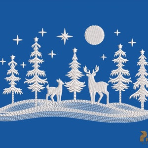 Winter Embroidery Designs, Christmas Embroidery Designs, Santa Reindeer ...