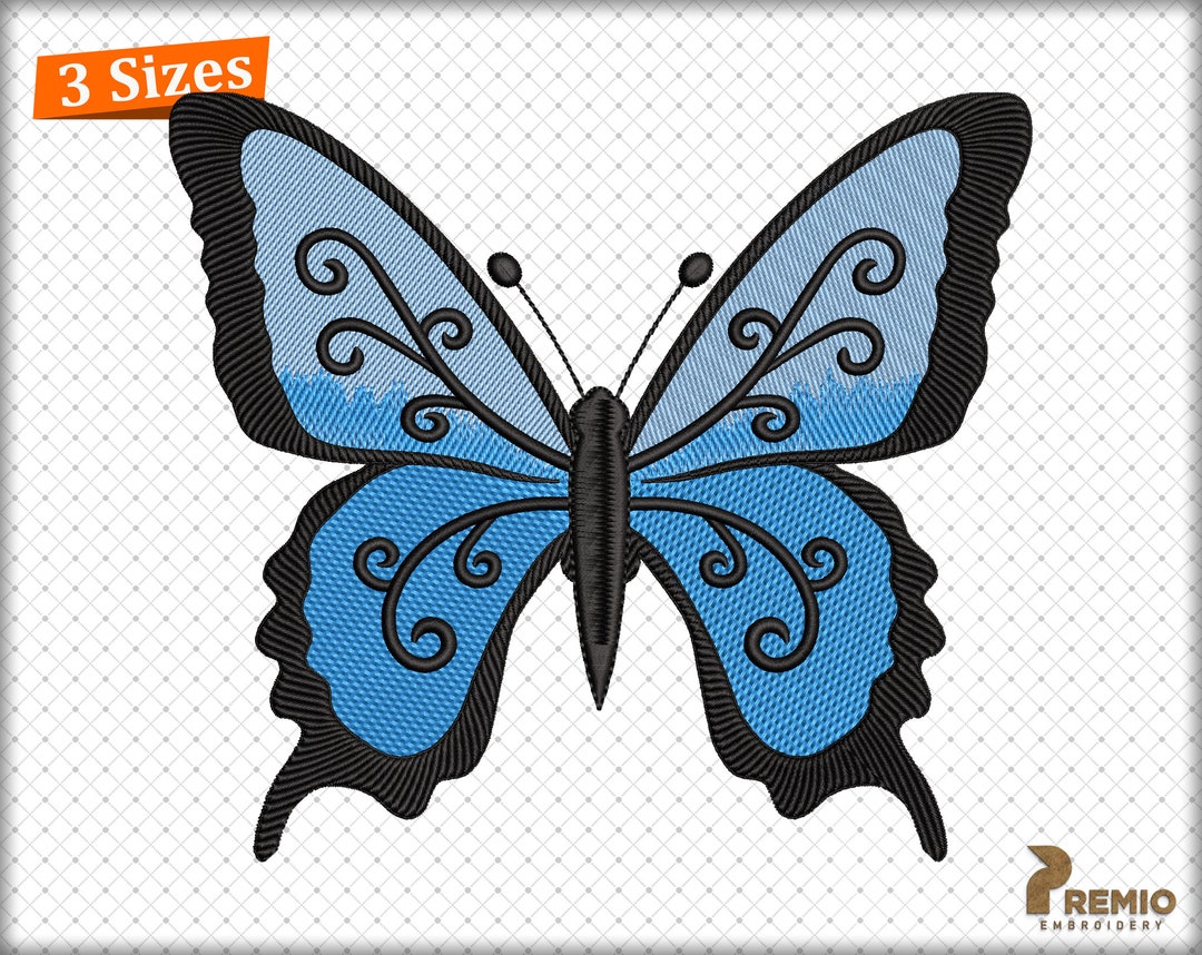 Butterfly Embroidery Design, Butterfly Designs, Butterfly Machine ...