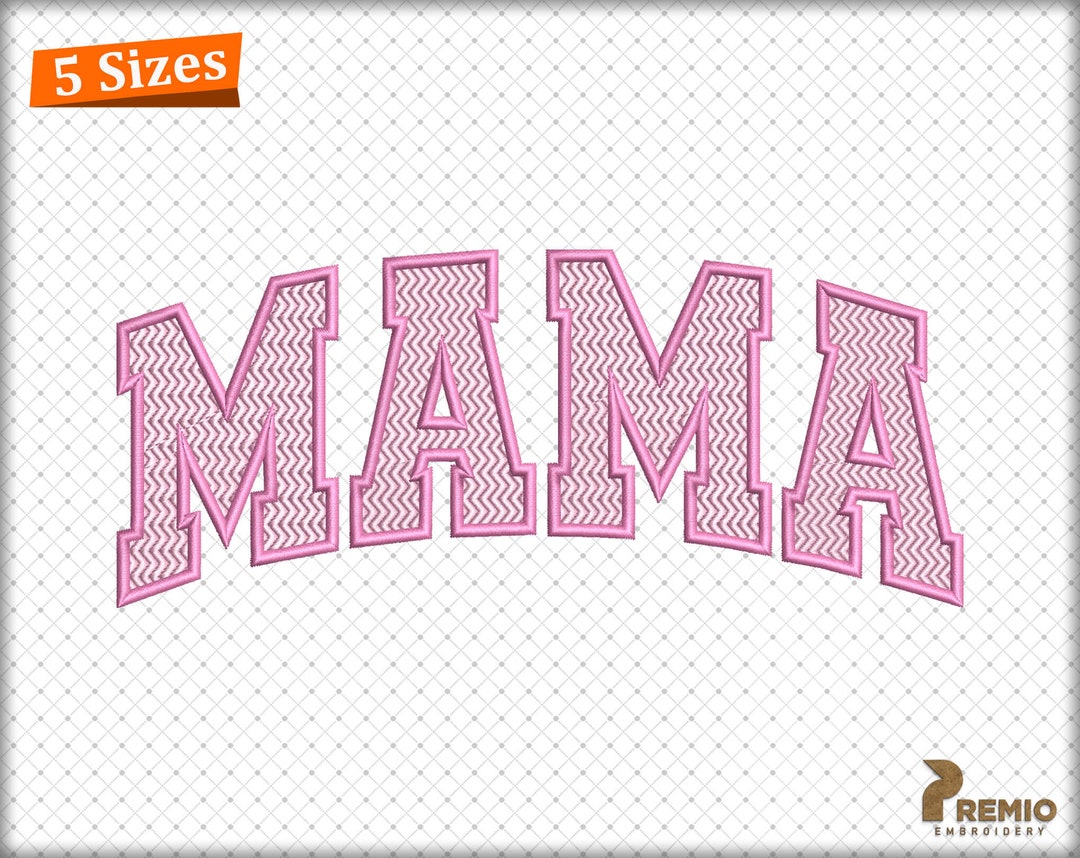 Mama Arched Embroidery, Mom Embroidery, Mother's Day Gift for Mama ...
