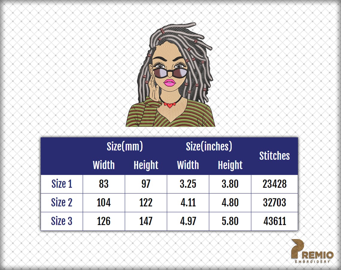 Black Woman Embroidery Designs, African Machine Embroidery Designs ...