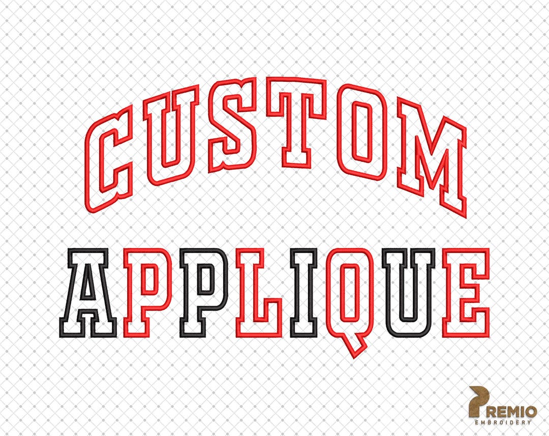 Custom Digitizing Embroidery Design, Custom Applique Embroidery ...