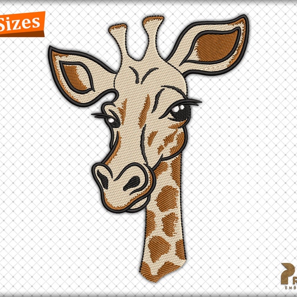 Giraffe Embroidery - Etsy