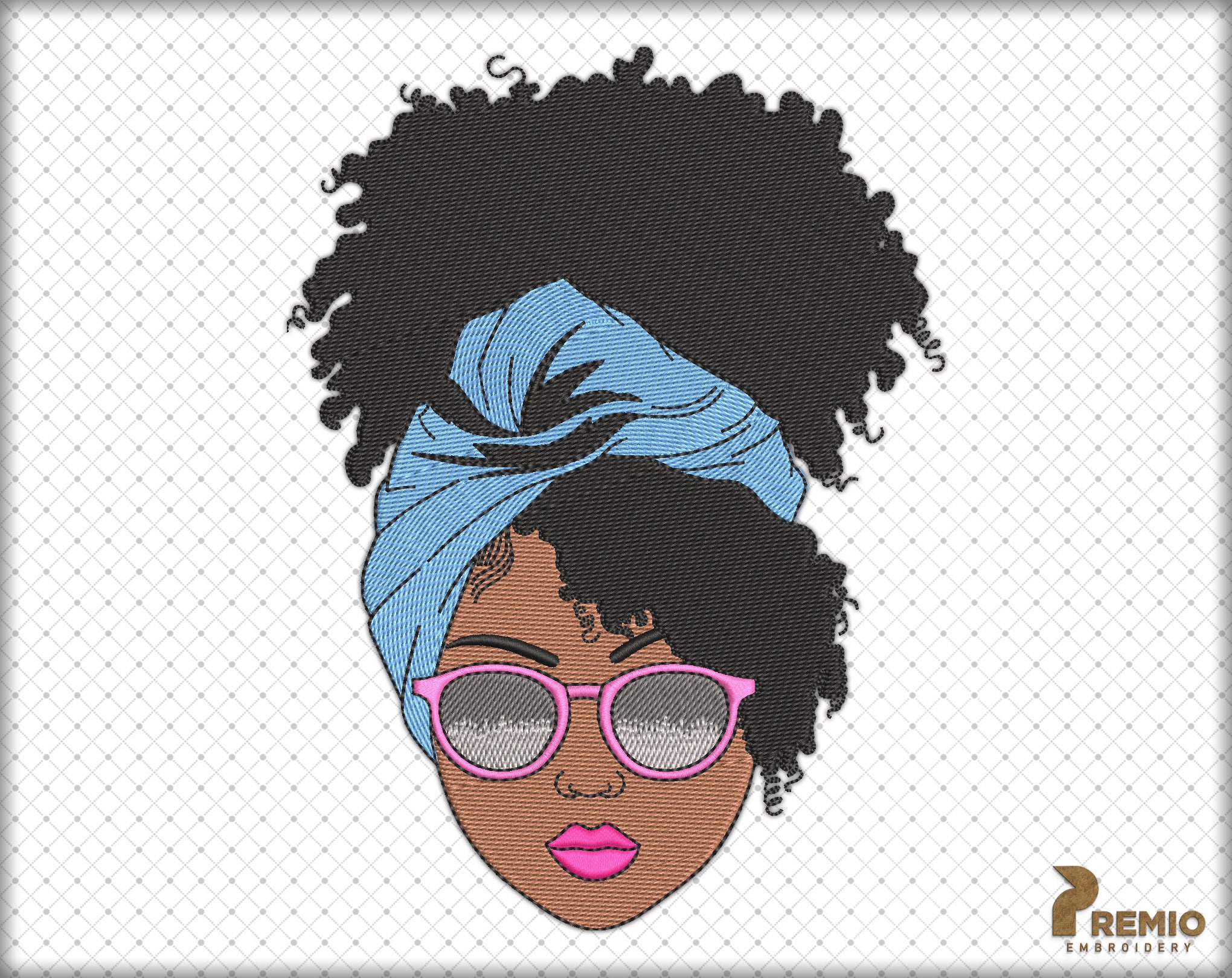 Afro Woman Machine Embroidery Design Black Girl Embroidery - Etsy