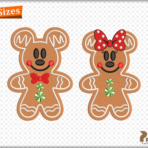 Gingerbread Cookie Embroidery Design Christmas Gingerbread - Etsy