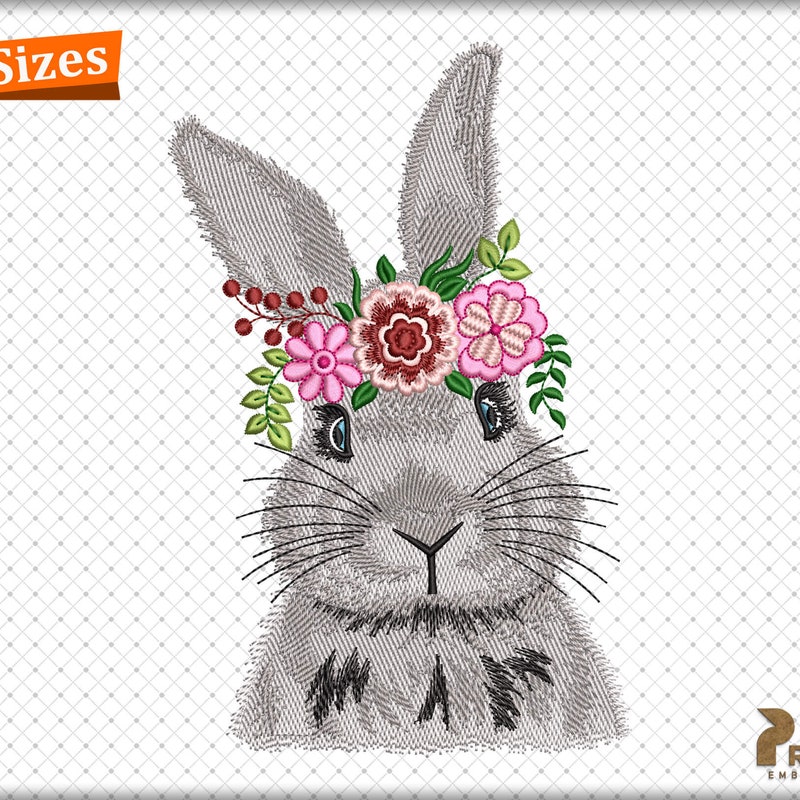 Bunny Embroidery Pattern - Etsy