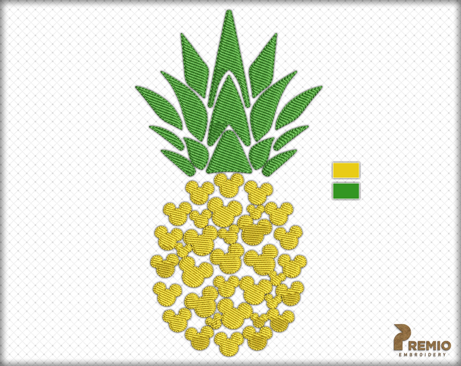 Pineapple Embroidery Design Summer Embroidery Designs Fruit - Etsy