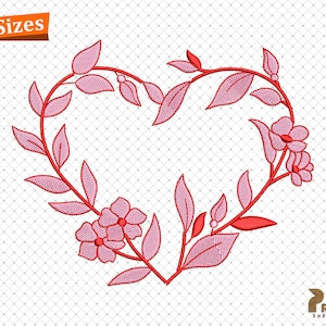 Heart Embroidery Designs, Heart Machine Embroidery Design Files, Heart ...