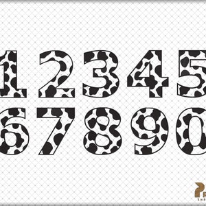 Cow Print Embroidery, Number Applique Machine Embroidery Designs ...