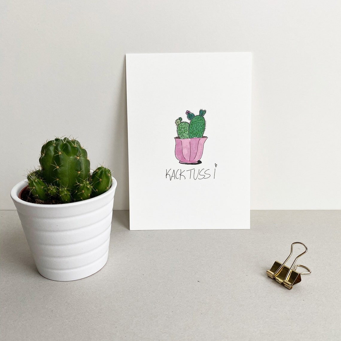 Postkartenset Kaktusliebe | Etsy