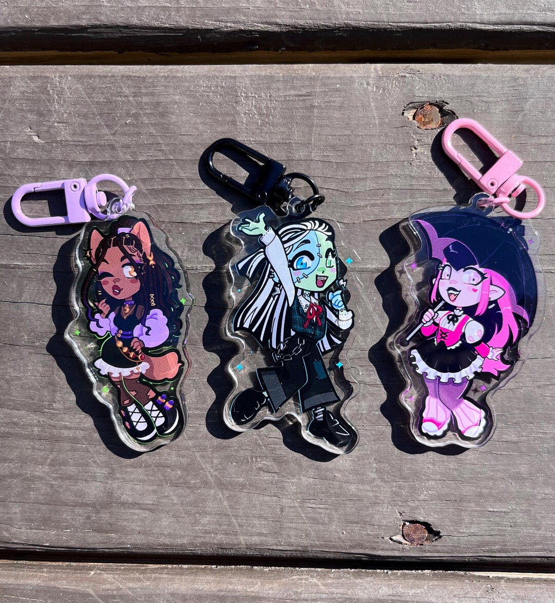 Monster Girl Keychains - Etsy