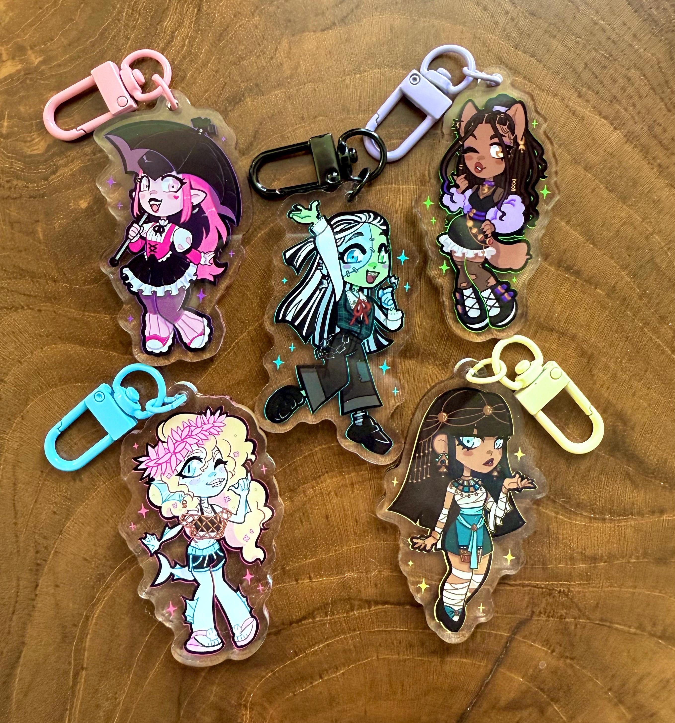 Monster Girl Keychains - Etsy