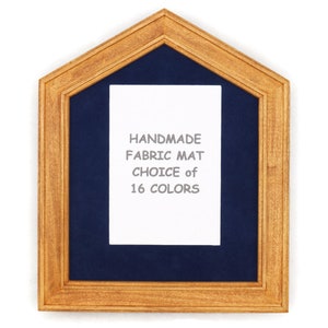 House Shaped Mat for Picture Frame - Etsy