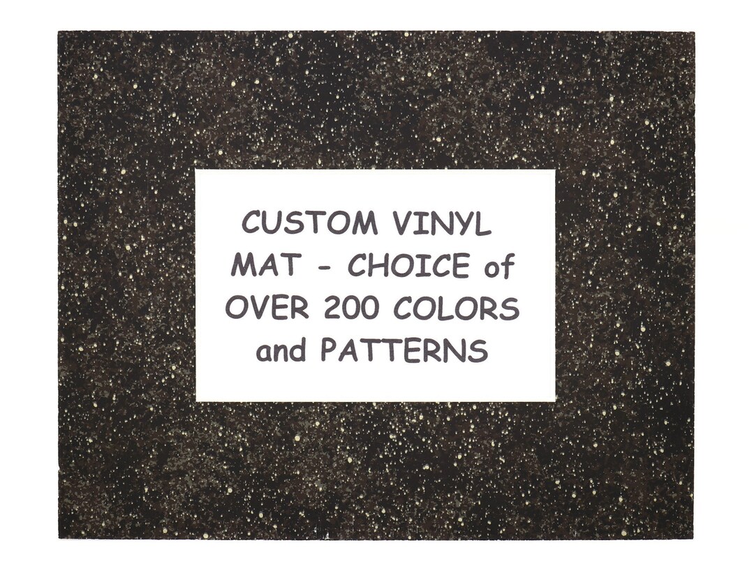 CUSTOM Matboard, Black, Metallic, Gray Colors and Patterns, Premium ...