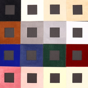 Square Fabric Covered Custom Mat Board, Your Choice of Color and Size ...
