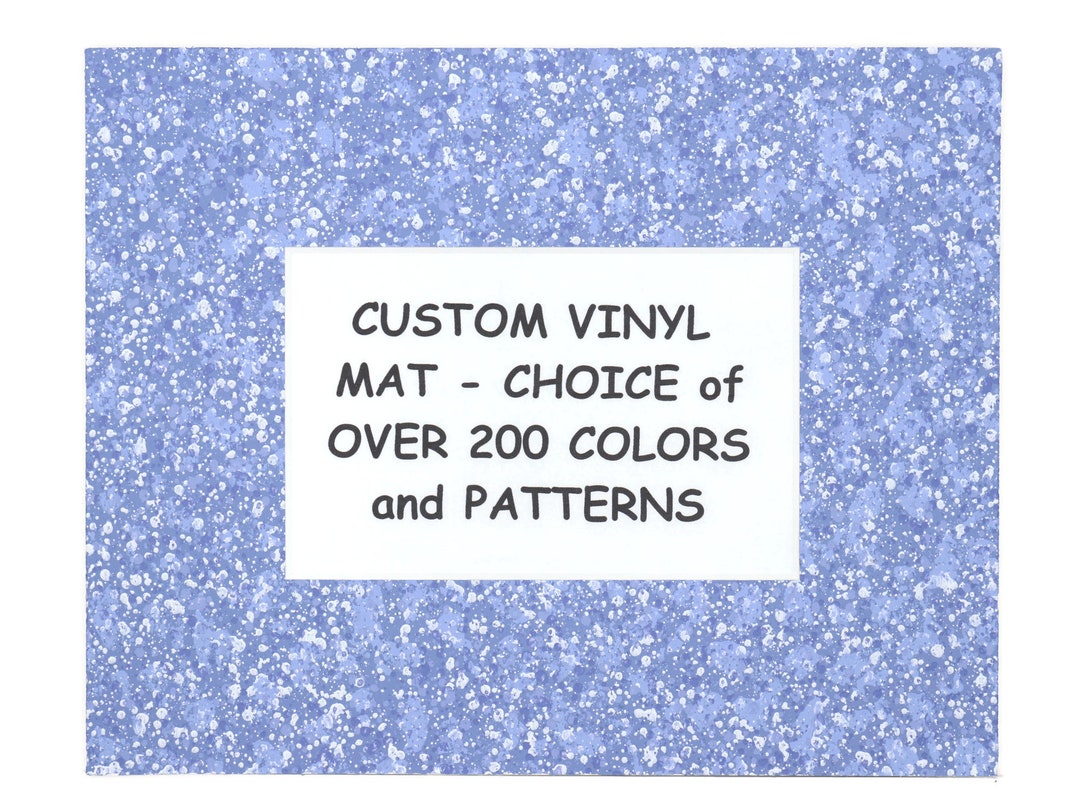 11x14 Matboard, Blue Colors and Patterns, Premium Vinyl Covered Mat ...