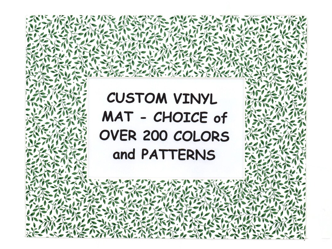 11x14 Matboard, Green Colors and Patterns, Premium Vinyl Covered Mat ...