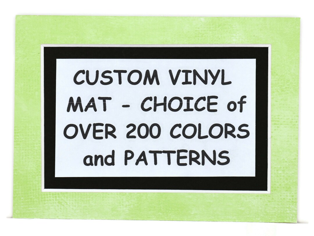 5x7 Matboard, Green Colors and Patterns, Premium Vinyl Covered Mat ...
