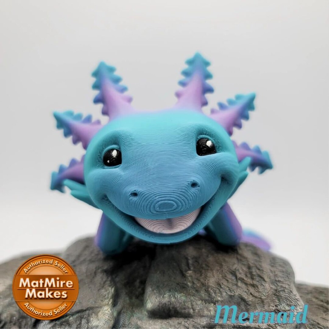 Axolotl Fully Articulated Articulated Animals Fidget Toy Desk Toy ...