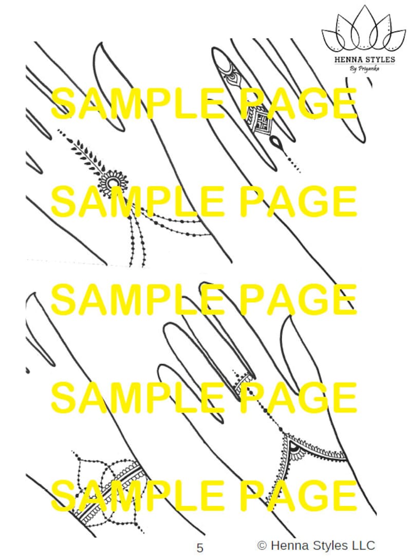 Henna Festive 55 Easy Designs 2019 Ebook Vol-i - Etsy