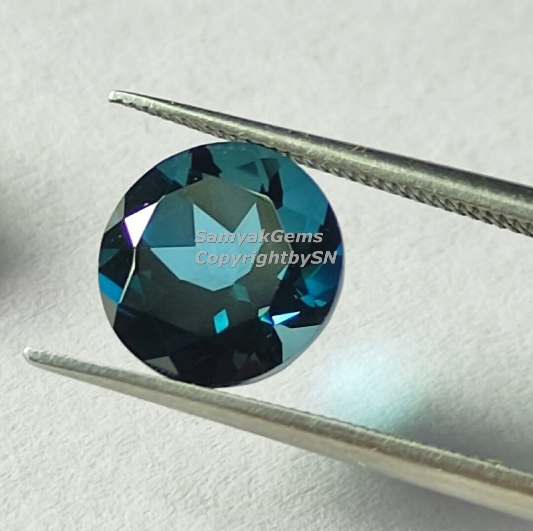 AAA Quality 8mm London Blue Topaz Gemstone Round Faceted Blue Topaz Cut ...
