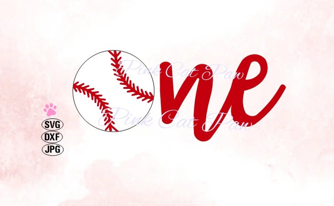 One Baseball Svg, I'm One Svg, Baseball Svg, Baseball Birthday Svg ...