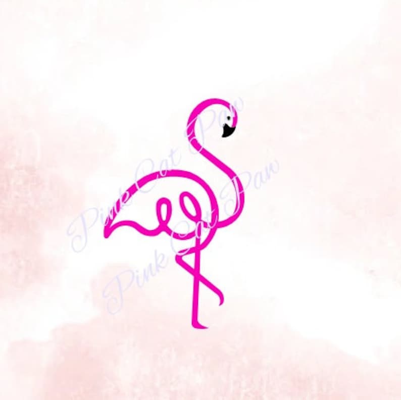 Flamingo Svg, Flamingo Outline Svg, Flamingo Cut File, Flamingo ...