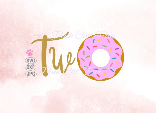 I'm Two Donut Svg Donut Two Svg 2nd Birthday Svg | Etsy