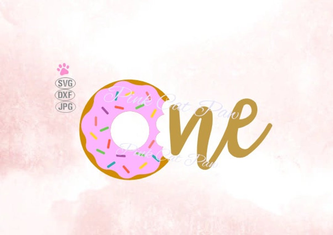 Donut Svg, Donut One Svg, I Am One Donut Svg, Birthday Donut Svg, Baby ...