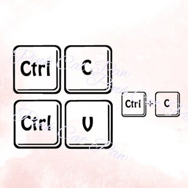 Ctrl C Copy Svg - Etsy