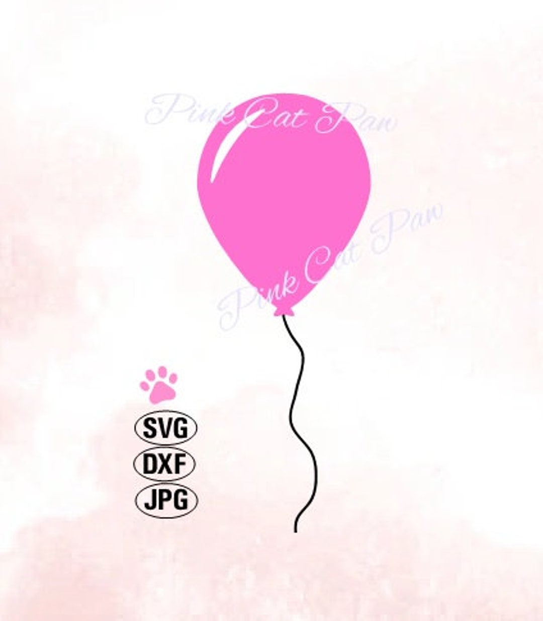 Balloon Svg, Balloon Cut File, Birthday SVG File, Balloon Cricut ...